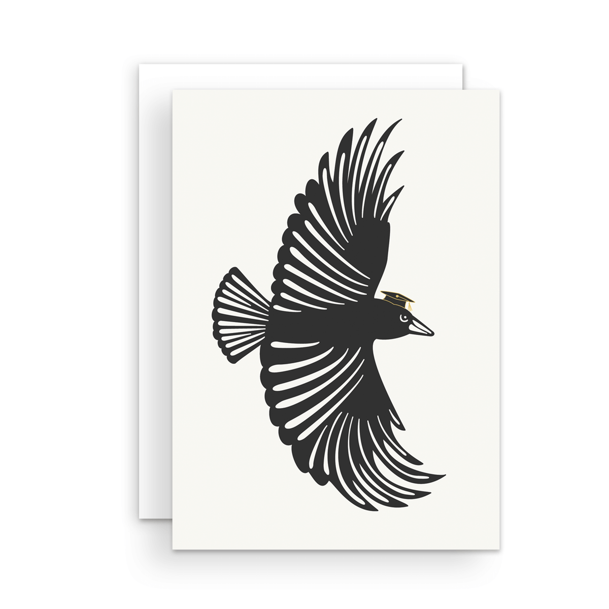 Crow Graduation Cap Greeting Card – The Handcrafted Story