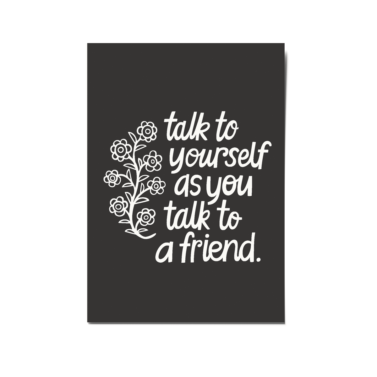 Talk to Yourself Postcard – The Handcrafted Story