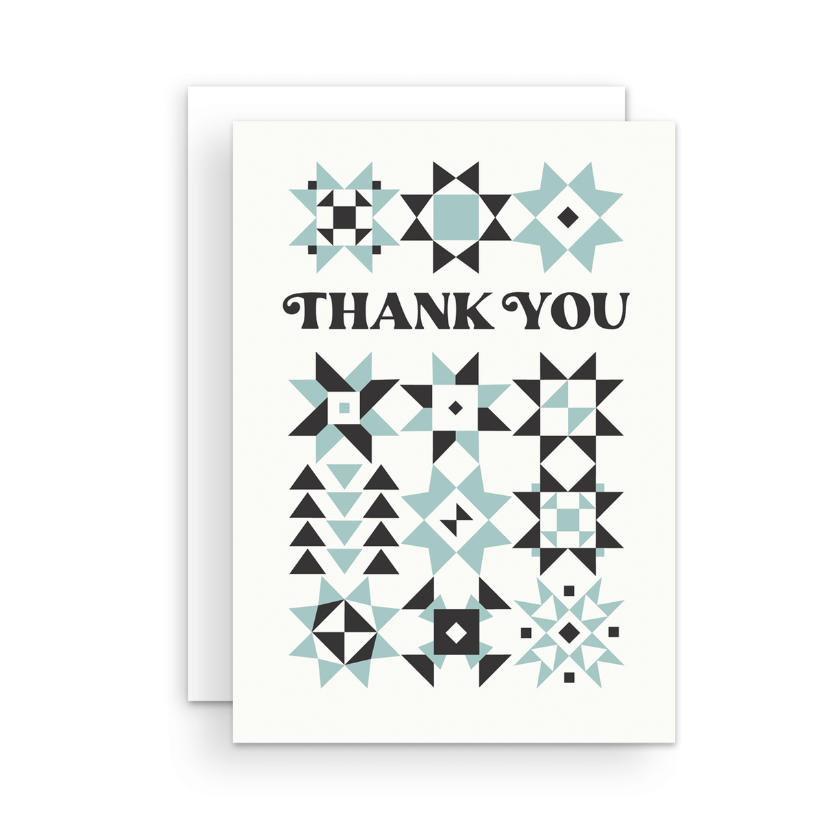 Thank You Quilt Blocks Greeting Card – The Handcrafted Story